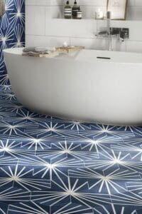 33 Timeless Blue Tile Bathroom Ideas